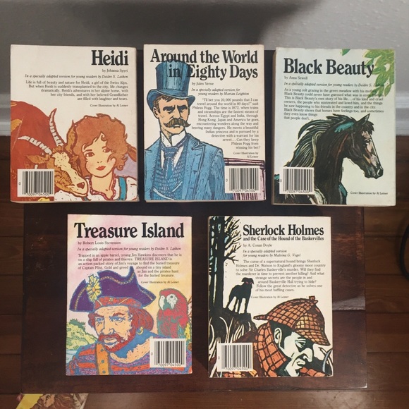 Vintage | Other | Set Of 9 Vintage Pastel Moby Books Illustrated ...